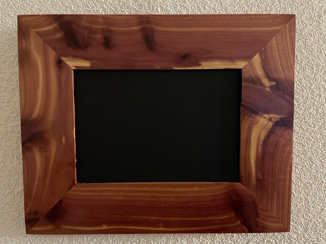 Handmade Red Cedar Picture Frame, Rustic Wood Wall Decor - Etsy