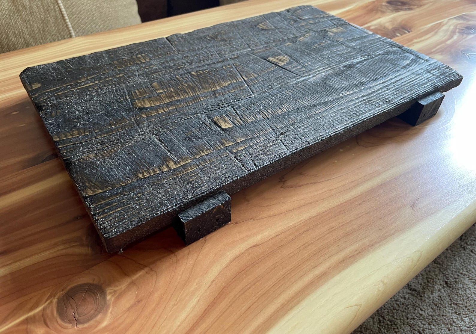 Wood Table Riser Rustic Riser Wood Riser Boho Decor Farmhouse Decor ...