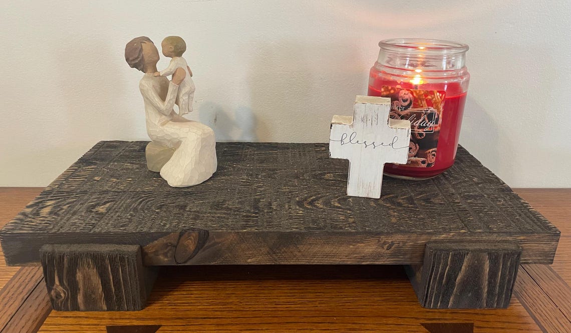 Wood Table Riser Rustic Riser Wood Riser Boho Decor Farmhouse Decor ...