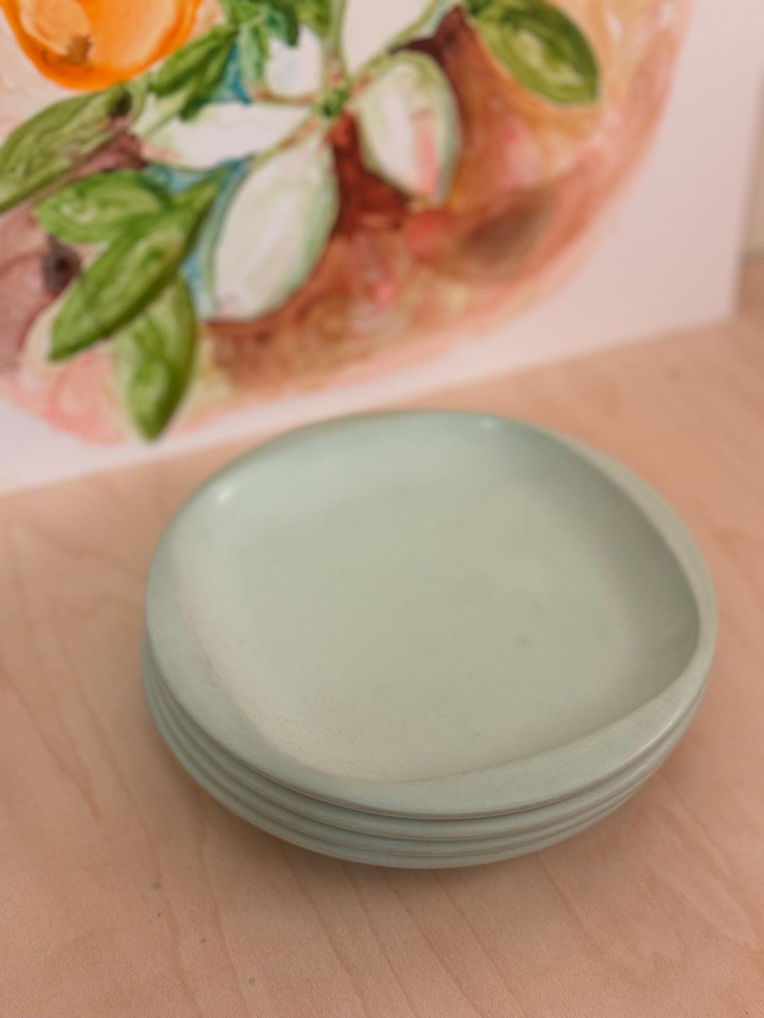 Vintage MCM Boonton Ware Melamine Plates, Set of 4 - Etsy