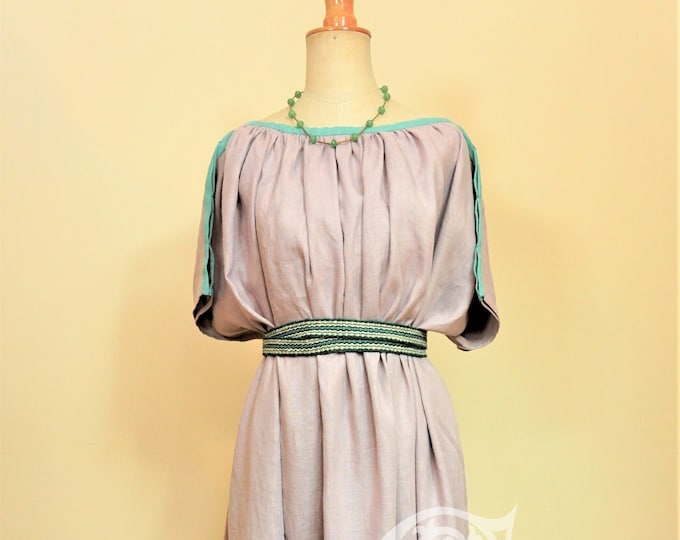 Ready to Ship Greek Tunic in Pink Satin Fabric Ancient Greek Costume ...
