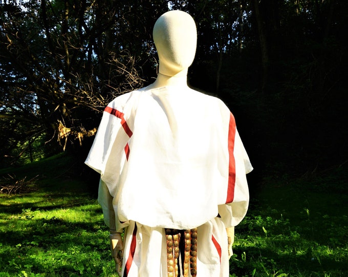 Ancient Roman Linen Tunica With Clavi, Reenactnent, Antiquity - Etsy