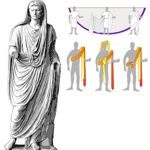 Ancient Roman Toga, Linen, Hand Sewn - Etsy