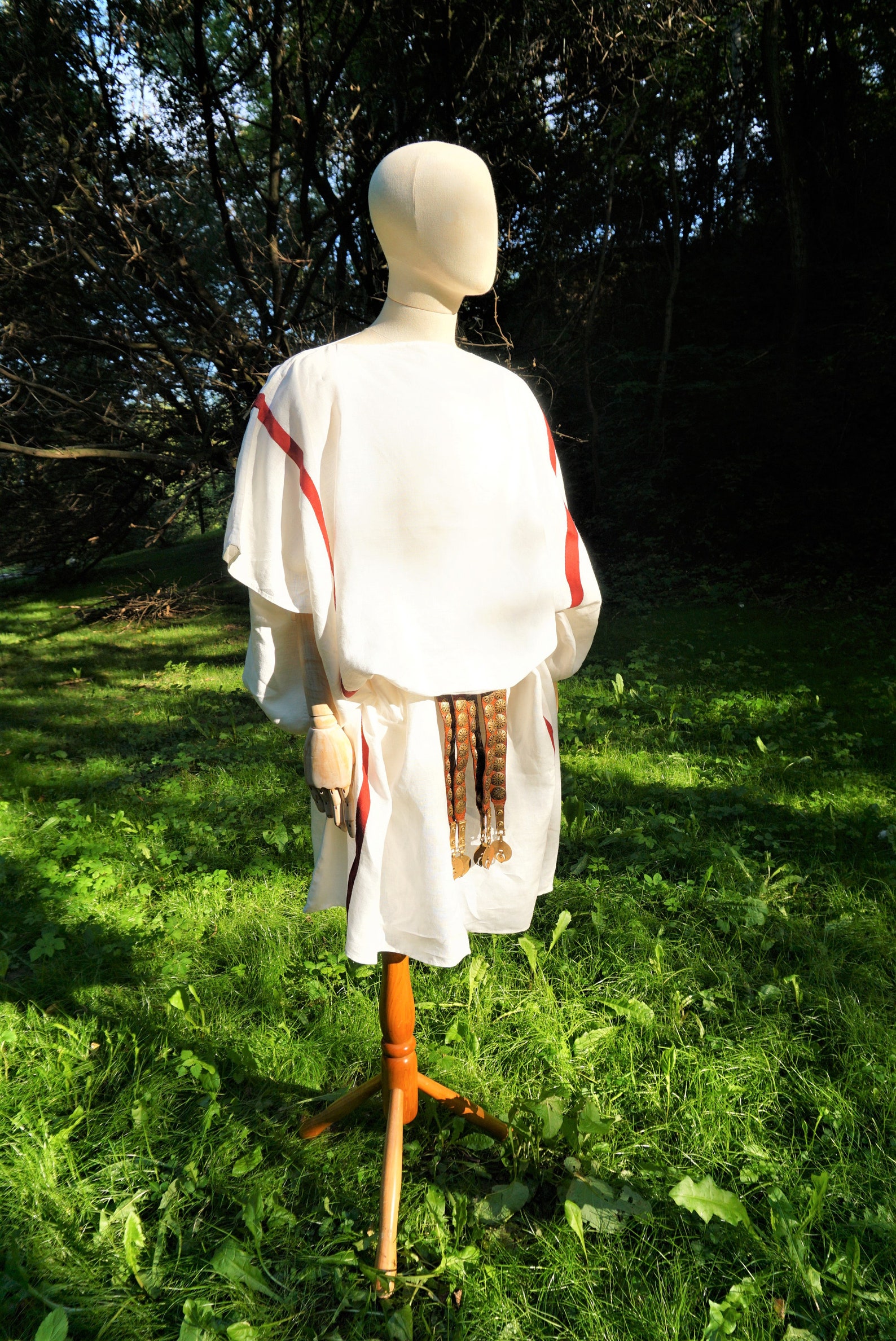 Ancient Roman Linen Tunica With Clavi, Reenactnent, Antiquity - Etsy