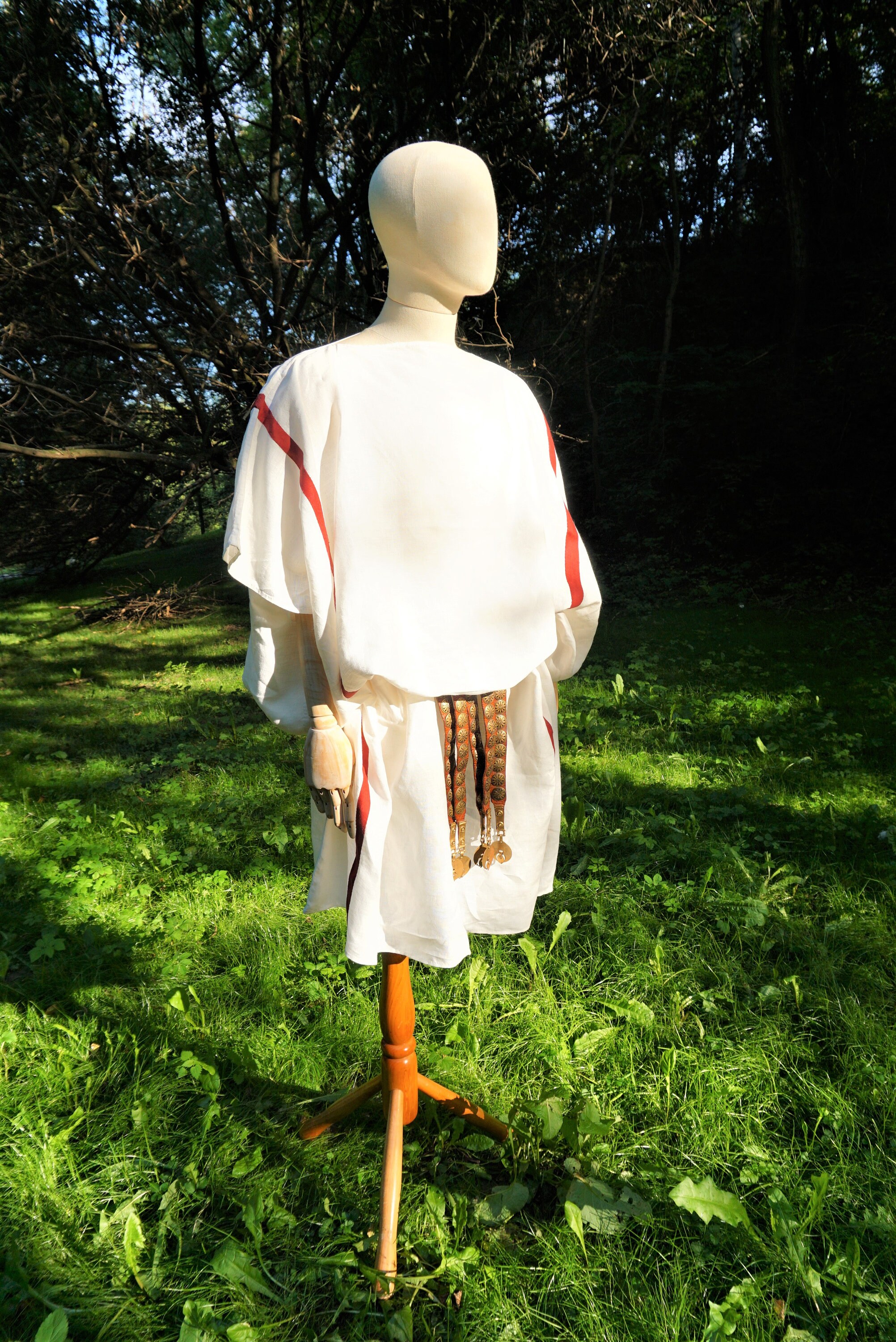 Ancient Roman Linen Tunica With Clavi, Reenactnent, Antiquity - Etsy