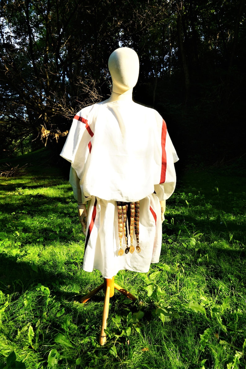Ancient Roman Linen Tunica With Clavi, Reenactnent, Antiquity - Etsy