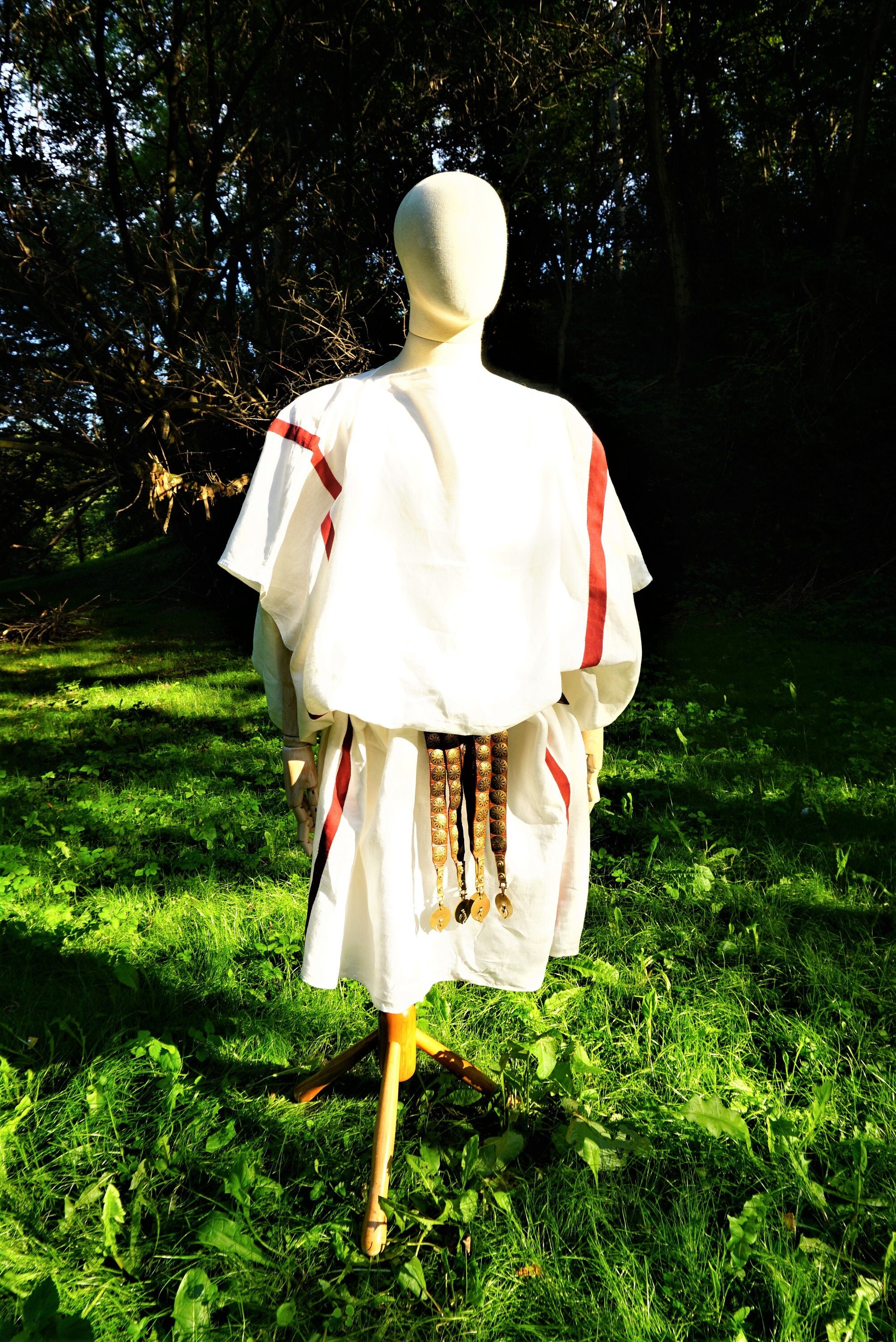 Ancient Roman Linen Tunica With Clavi, Reenactnent, Antiquity - Etsy