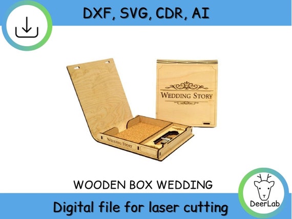 Wedding Boxbox for USB Vector Wedding Story Photo & Usb | Etsy