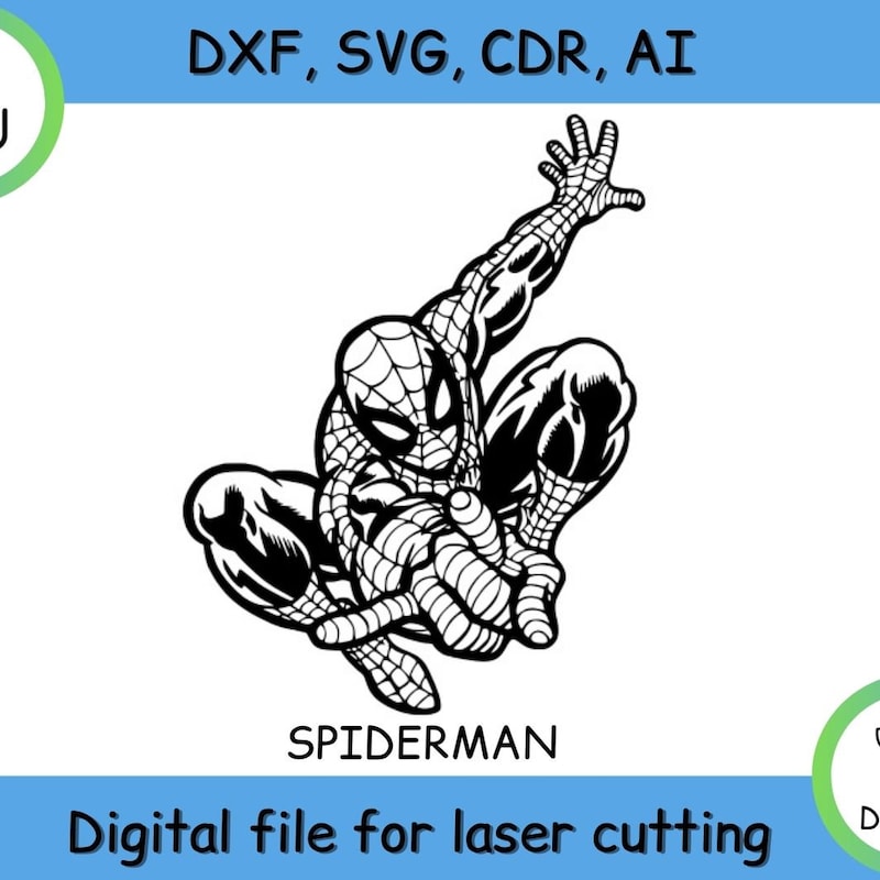 Spiderman Cutting File - Etsy