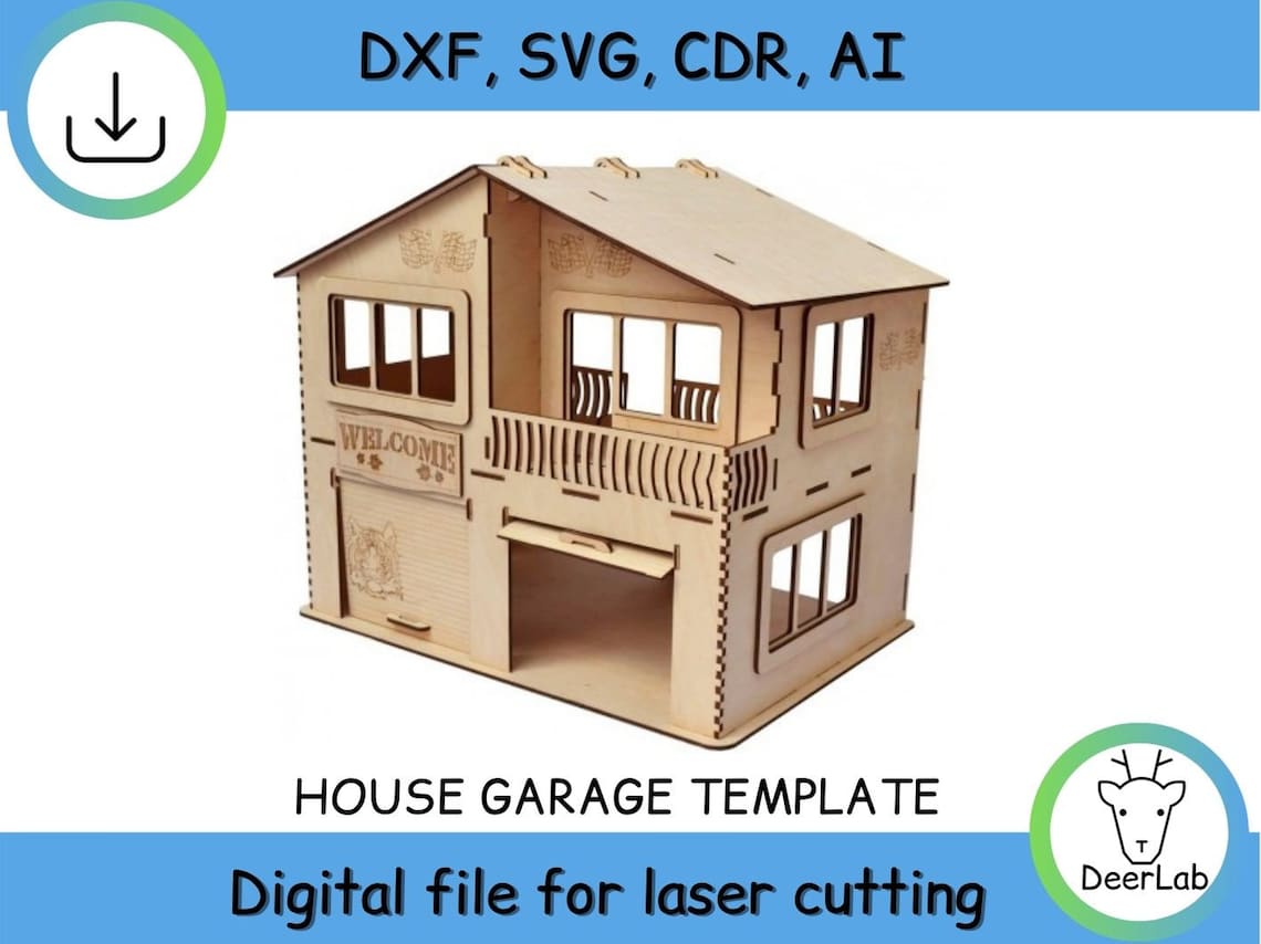 Toy Garage Svg, Parking House Svg, Garage for Toy Cars Svg , Laser Cut ...