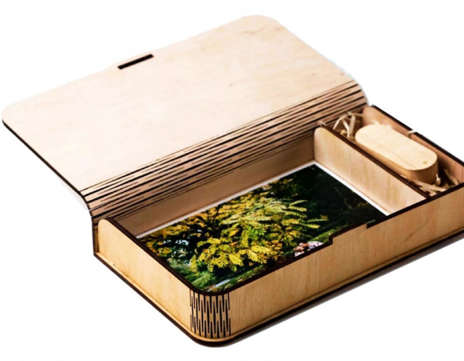 Photo USB Box Vector, Wedding Box for Photo and USB Flash Drive, Box ...