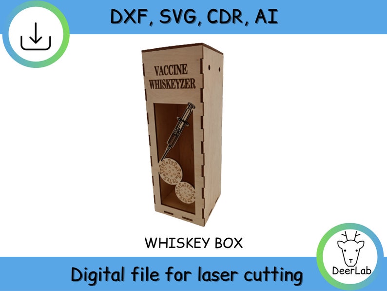Whiskey Box whiskeyzer Ai, SVG, DXF, CDR Vector Plans. Vectors File for ...