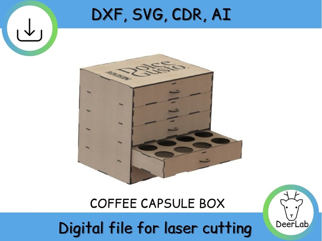 Wooden Coffee Capsule Drawers, Laser Cut, CNC Cutting, CNC Router ...