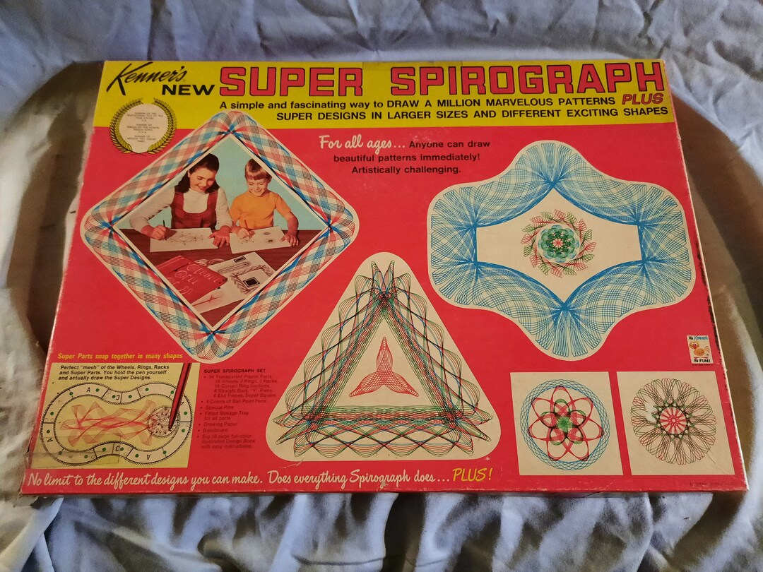 Vintage Antique Rare Super Spirograph Game Set From Kenner 1960s Gifts ...