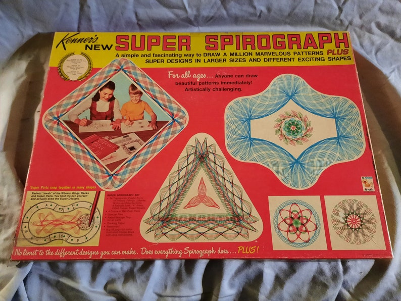 Vintage Antique Rare Super Spirograph Game Set From Kenner 1960s Gifts ...