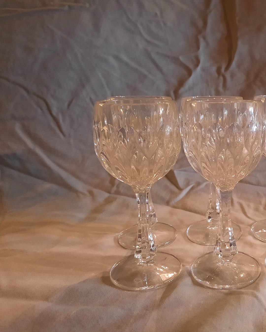 Vintage Antique German Cut Fine Crystal Stemmed Liquer Liquor or Drink ...