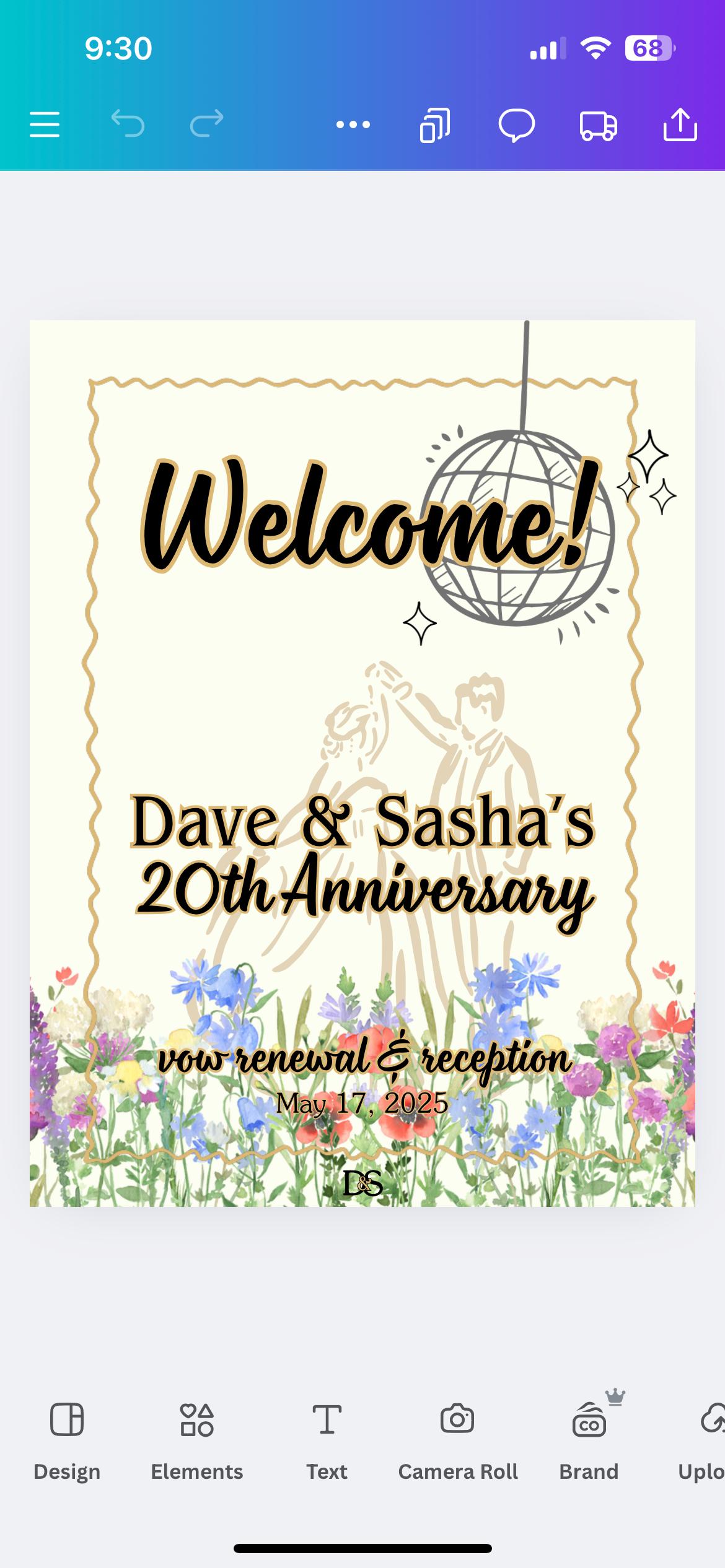 Editable Canva Wedding & Vow Renewal Sign Set – 10 Printable Event ...