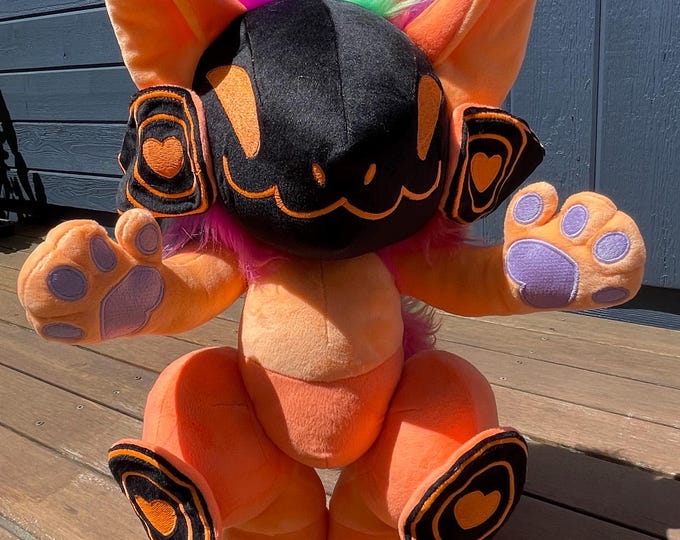 Protogen Fursona Plush Juicy Orange - Etsy