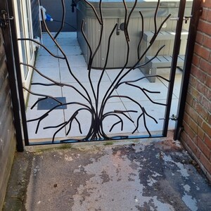 Tree Design Garden Gate. - Etsy UK