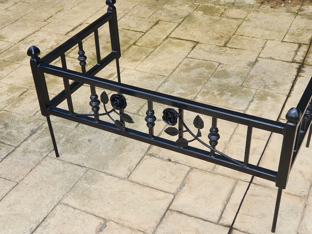 Grave Surround Wrought Iron Uk Only - Etsy UK
