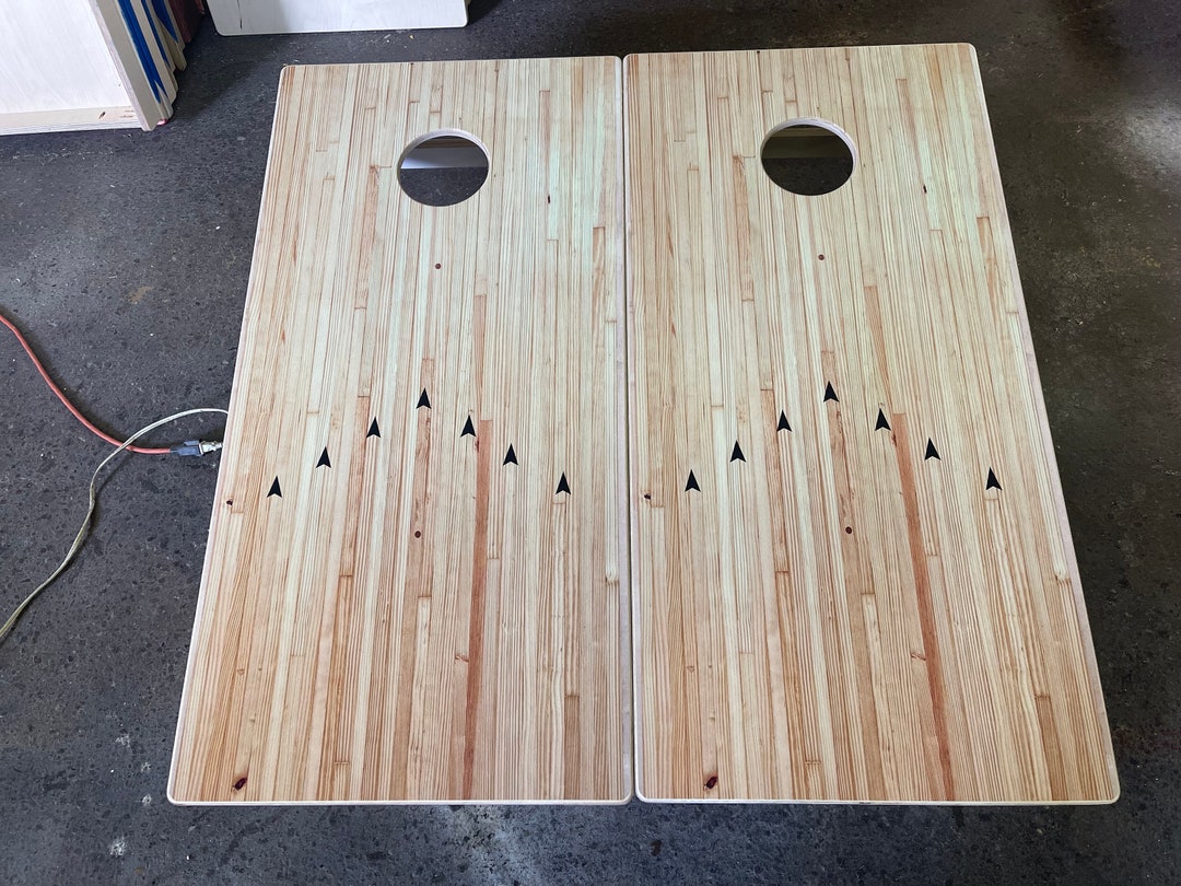 Bowling Alley Cornhole Boards - Etsy