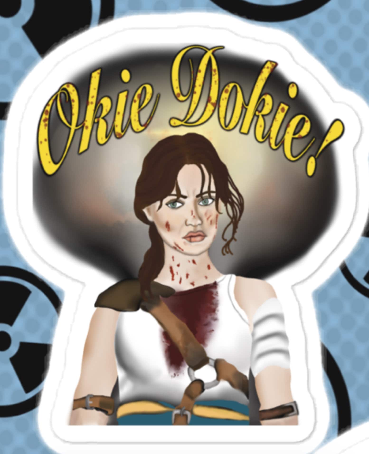 Fallout TV Show Fan Art Kiss Cut Sticker Sheet: Lucy Okie Dokie, the ...