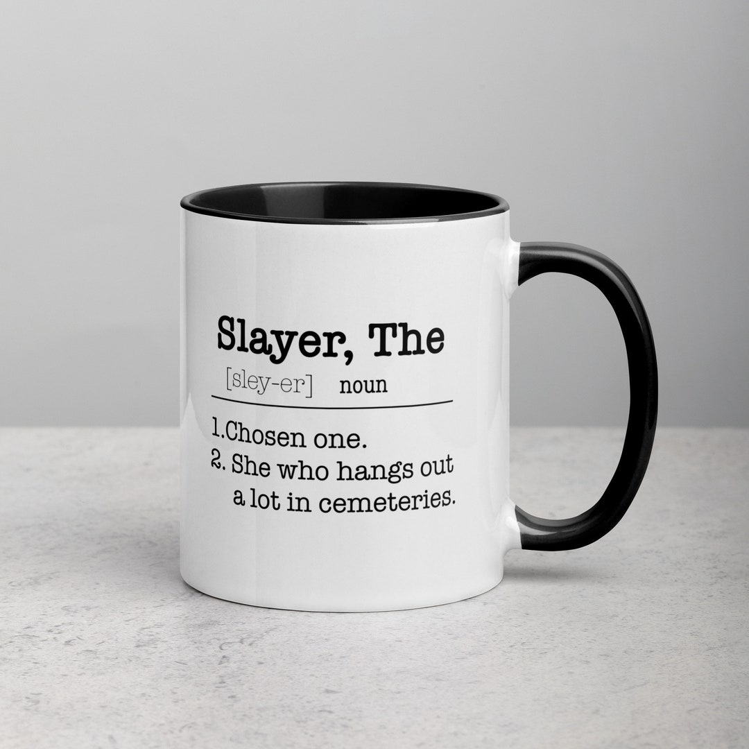 Buffy the Vampire Slayer Mug With Color Inside: Slayer Comma the ...