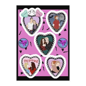 Buffy the Vampire Slayer Sticker Sheet: My Buffy Valentine, Giles and ...