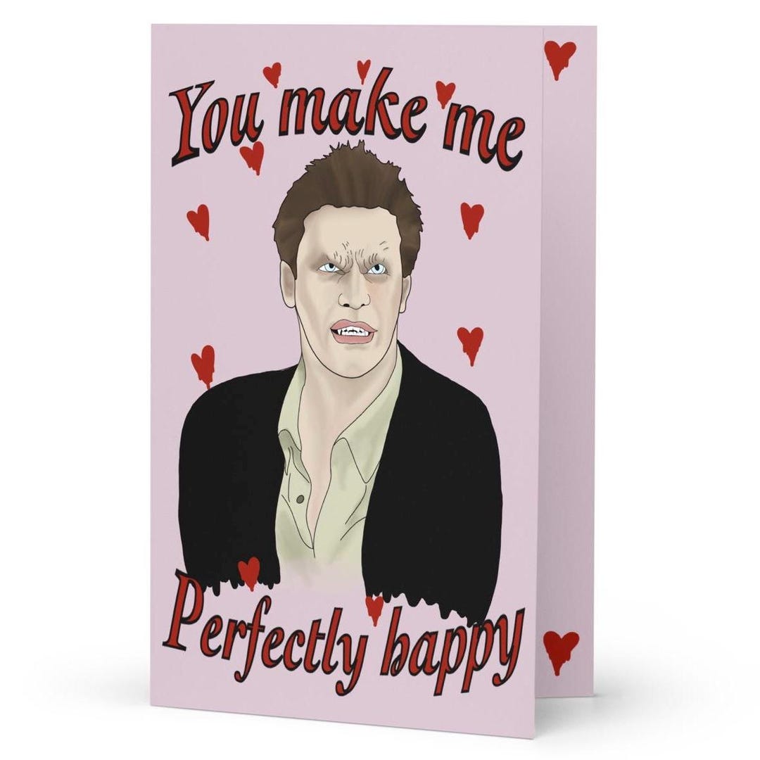Angelus Buffy the Vampire Slayer Blank Greeting Card Valentine ...