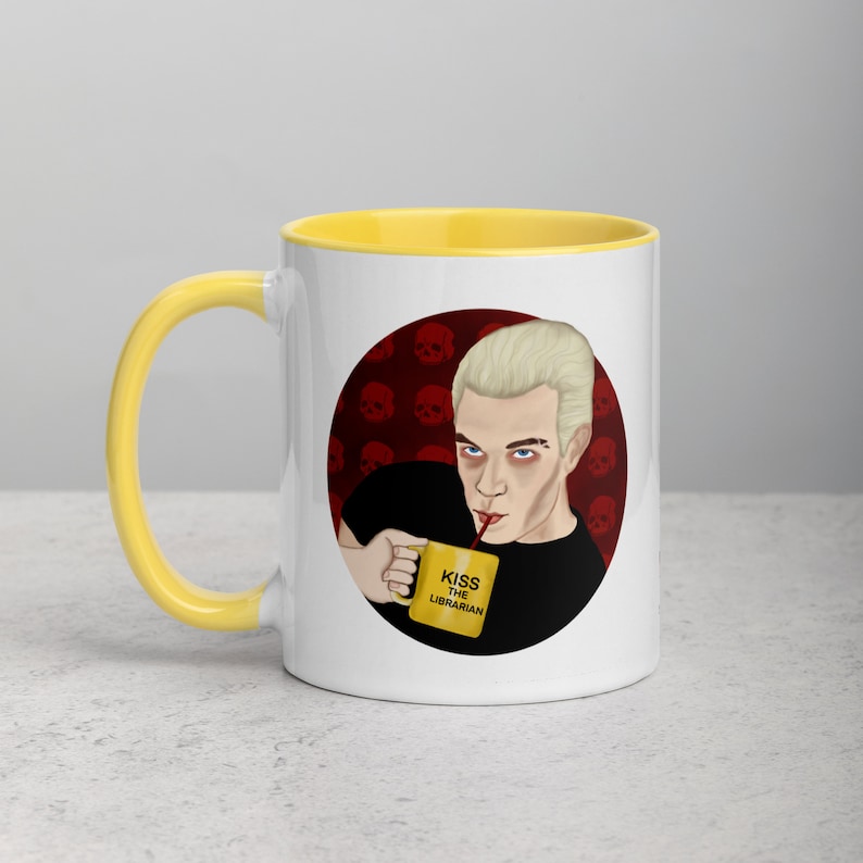 Buffy the Vampire Slayer Spike Mug With Color Inside: Kiss the ...