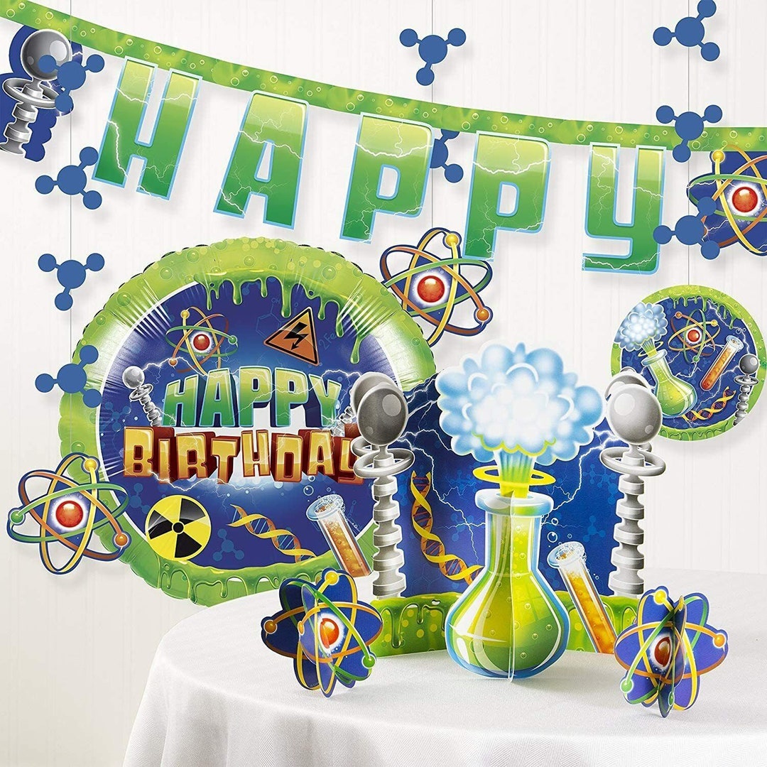 Mad Scientist Party Decorations Kit. Chemistry Birthday Science ...