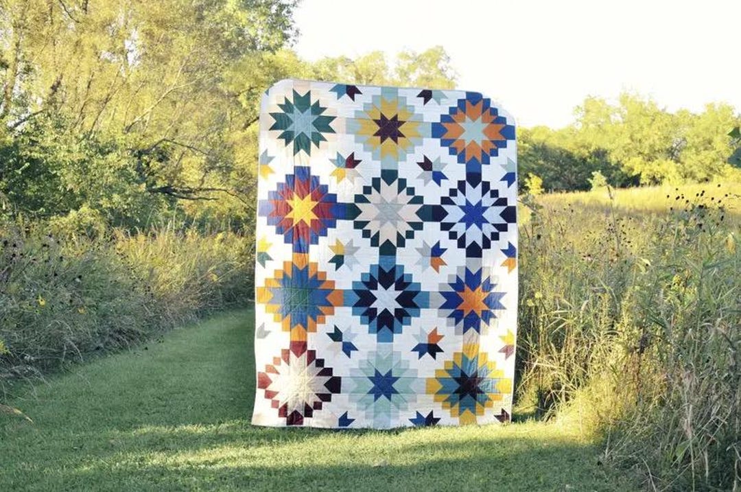 Harvest Star Quilt Pattern by Patchwork and Poodles - Etsy