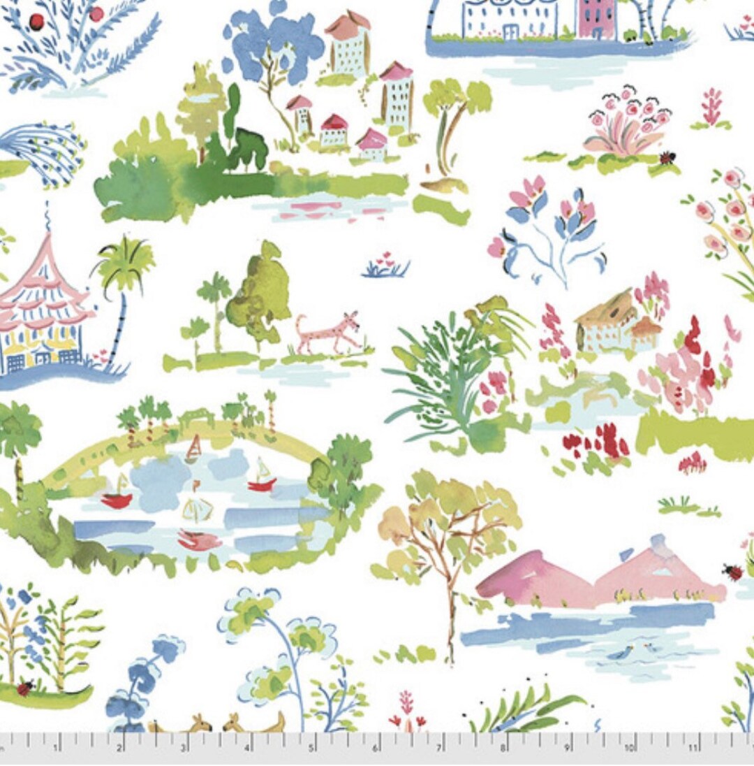 Scenic White Ladybird Collection by Dena Designs Free Spirit Fabrics ...