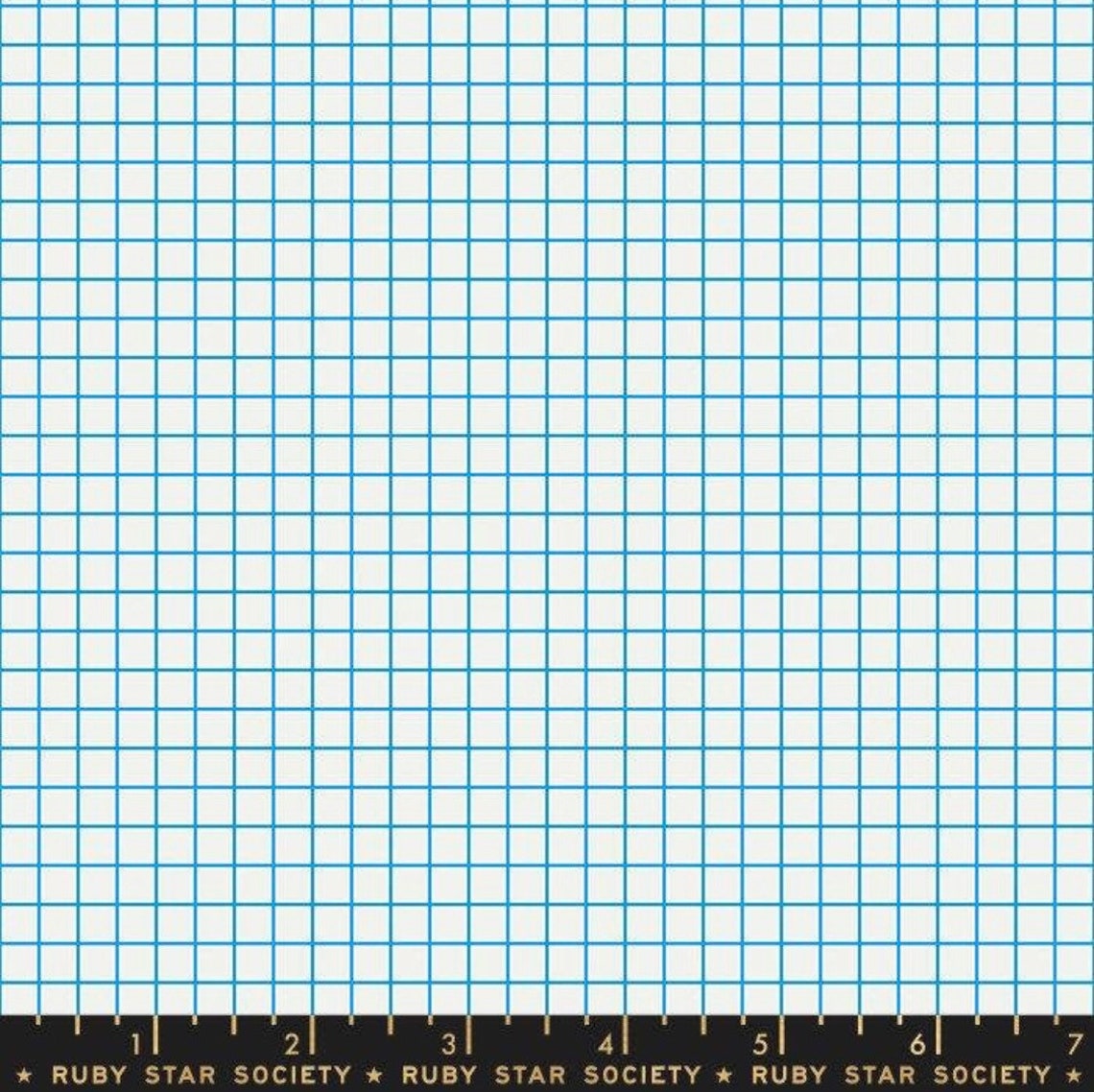 Grid Graph Paper Ruby Star Society Moda 100% Cotton - Etsy