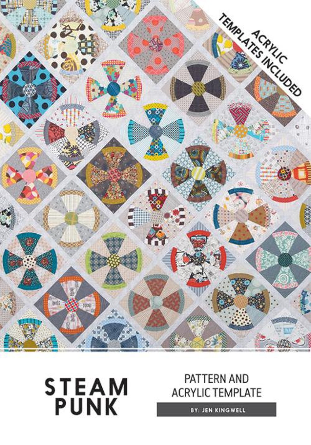 Steam Punk Quilt Pattern & Acrylic Templates by Jen Kingwell - Etsy