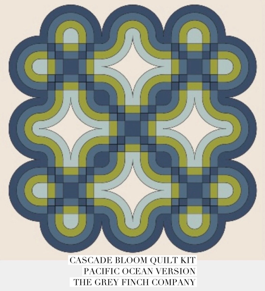 Cascade Bloom Quilt Kit - Pattern by Toad & Sew - Etsy