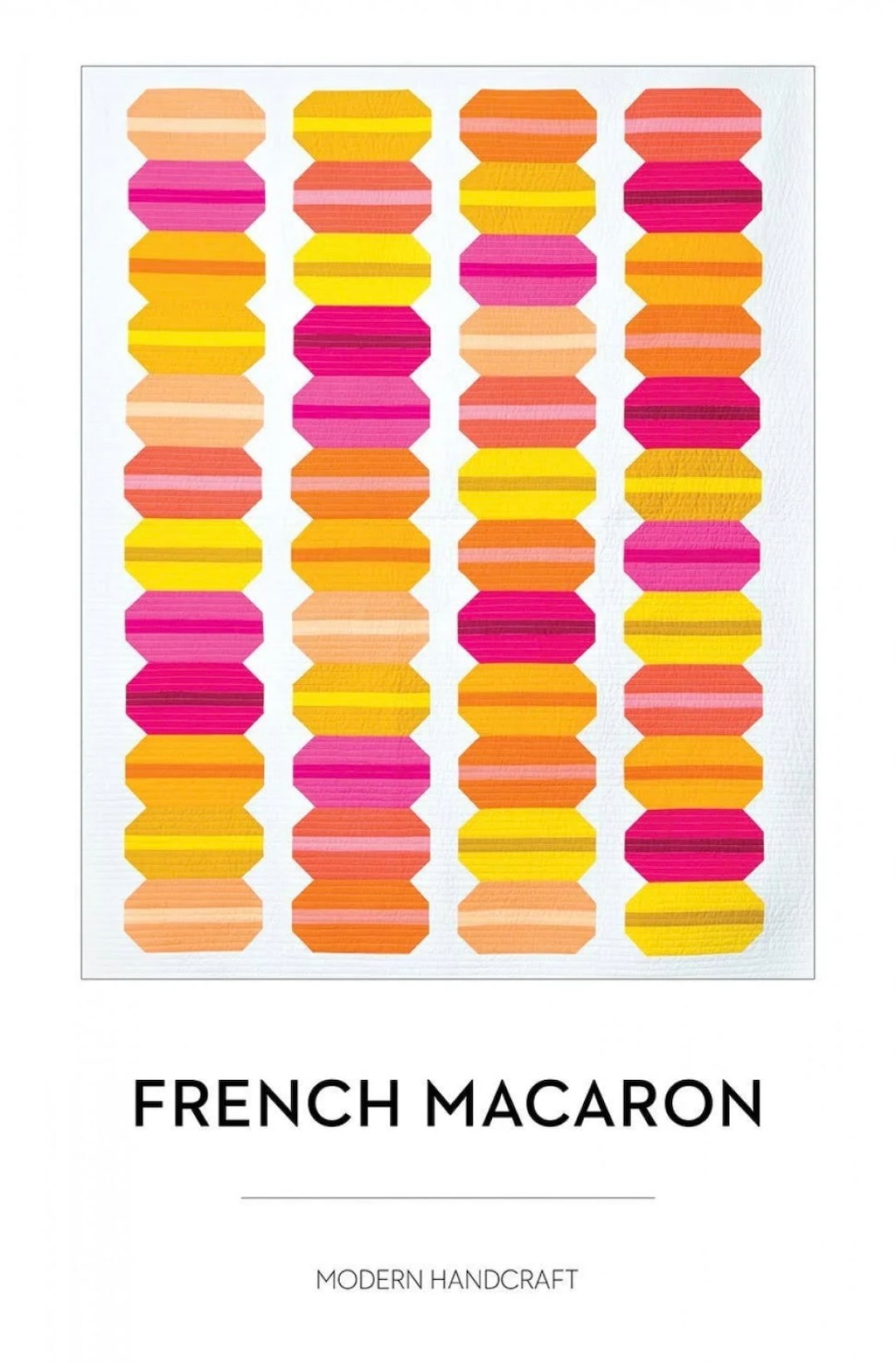 French Macaron Quilt Pattern by Modern Handcraft - Etsy
