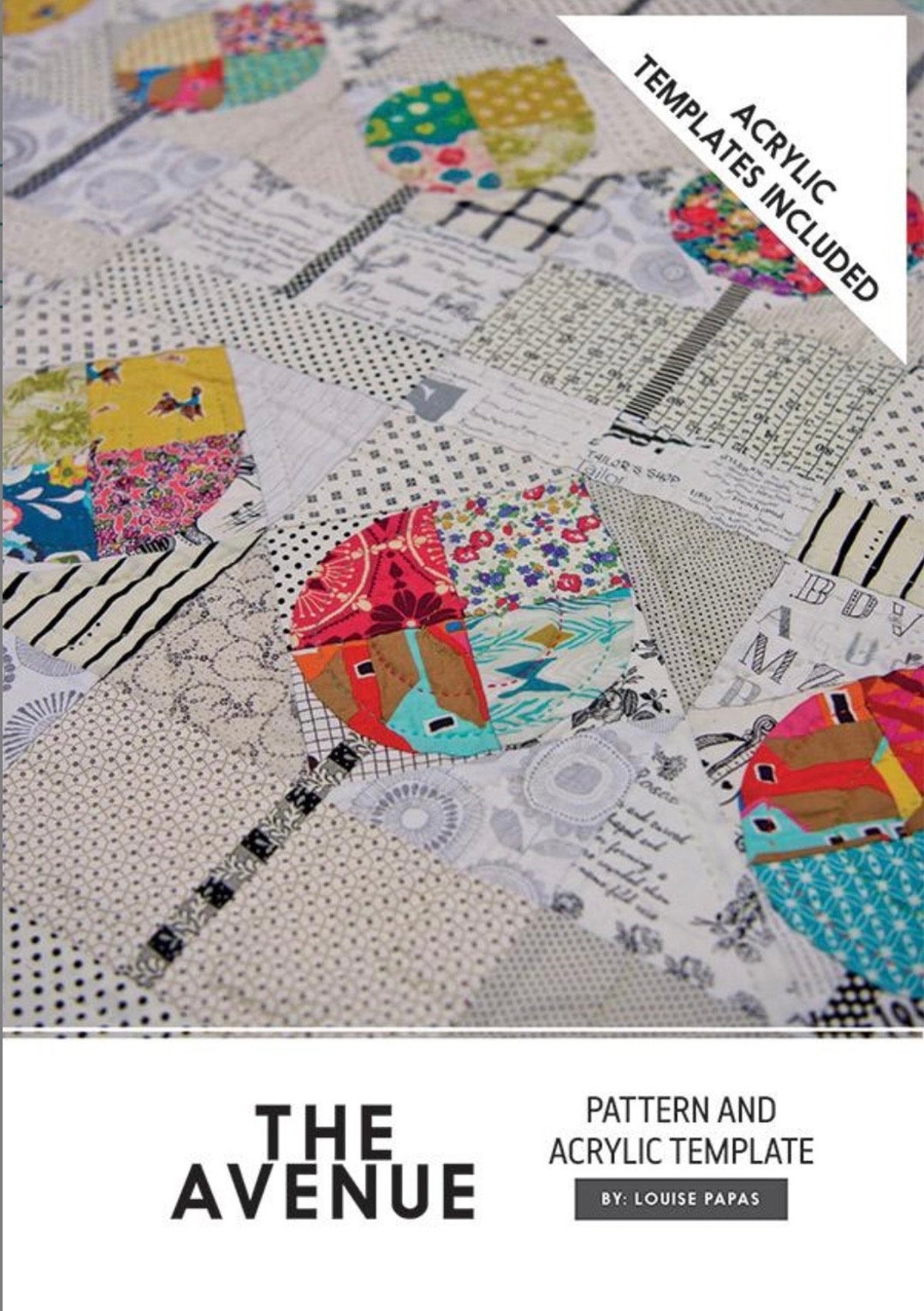The Avenue Quilt Pattern With Template by Jen Kingwell - Etsy