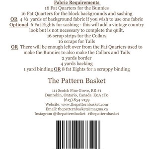 Country Bunnies Quilt Pattern by Margot Languedoc for the - Etsy