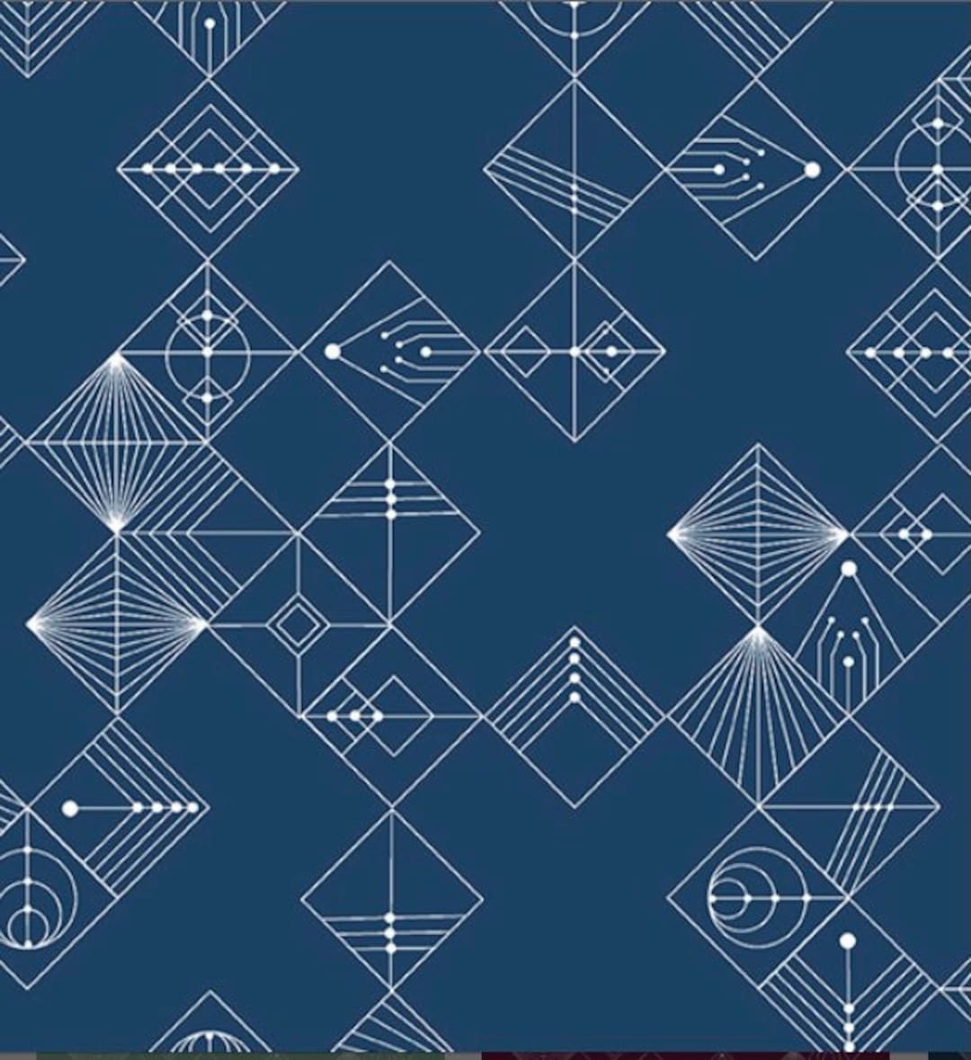 Uniform - Tiles - Deco Collection - Andover - 100% Cotton - Etsy