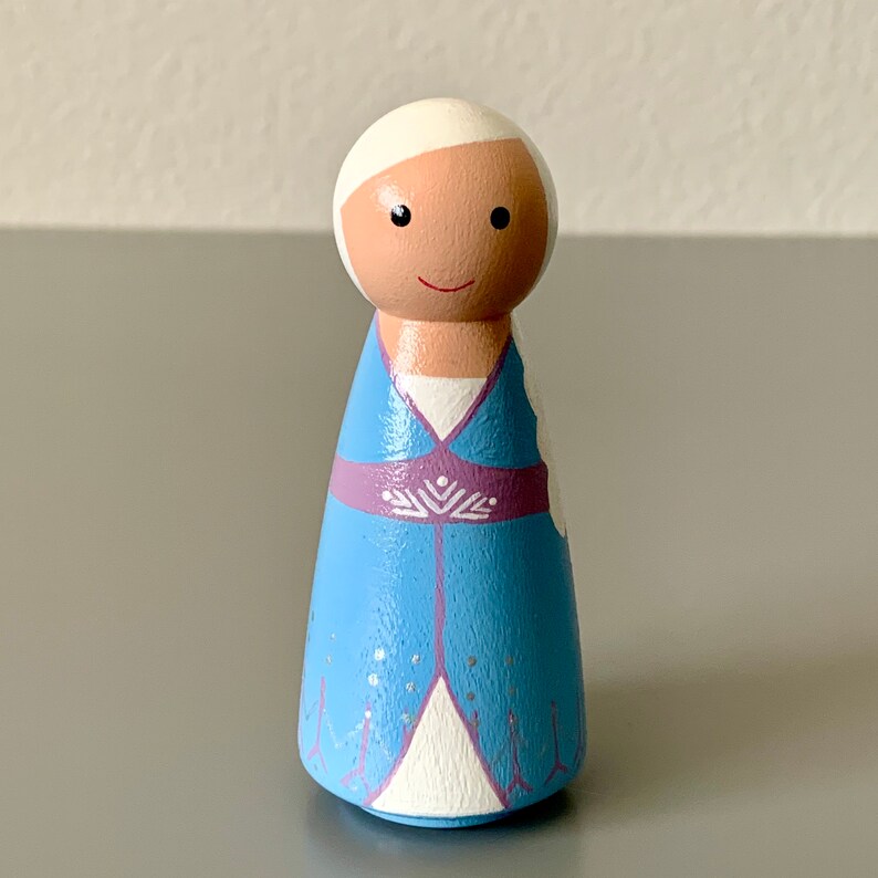 Frozen 2 Princess Peg Doll Set Elsa Anna Olaf - Etsy