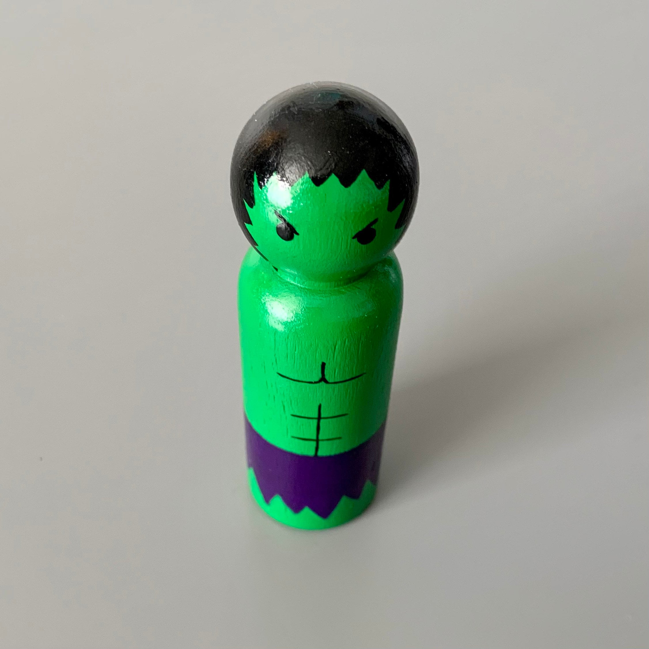 The Incredible Hulk Peg Doll - Etsy