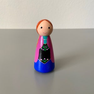 Frozen Peg Doll Set | Elsa | Anna | Olaf | Kristoff | Sven - Etsy