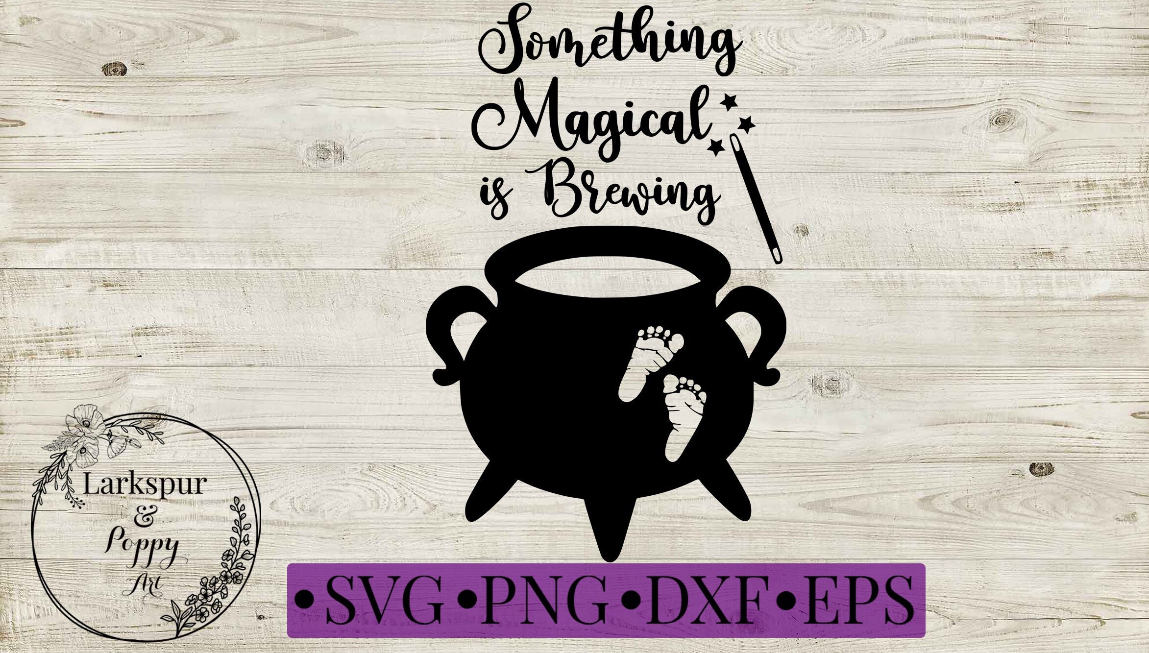 Something Magical is Brewing SVG, PNG, Baby Halloween Announcement ...