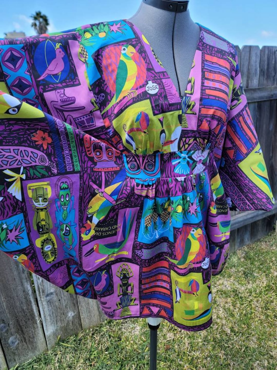 Disney Enchanted Tiki Room 1963 Halftan Caftan Shirt - JUNE PRE-ORDER ...