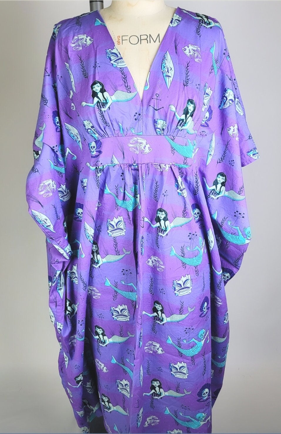 Deep Sea Caftan Full Length Creepy Tiki by Devon Devereaux - Etsy