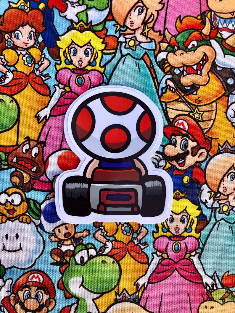 Racing Kart 64 Sticker Pack Nintendo Mario Kart | Etsy