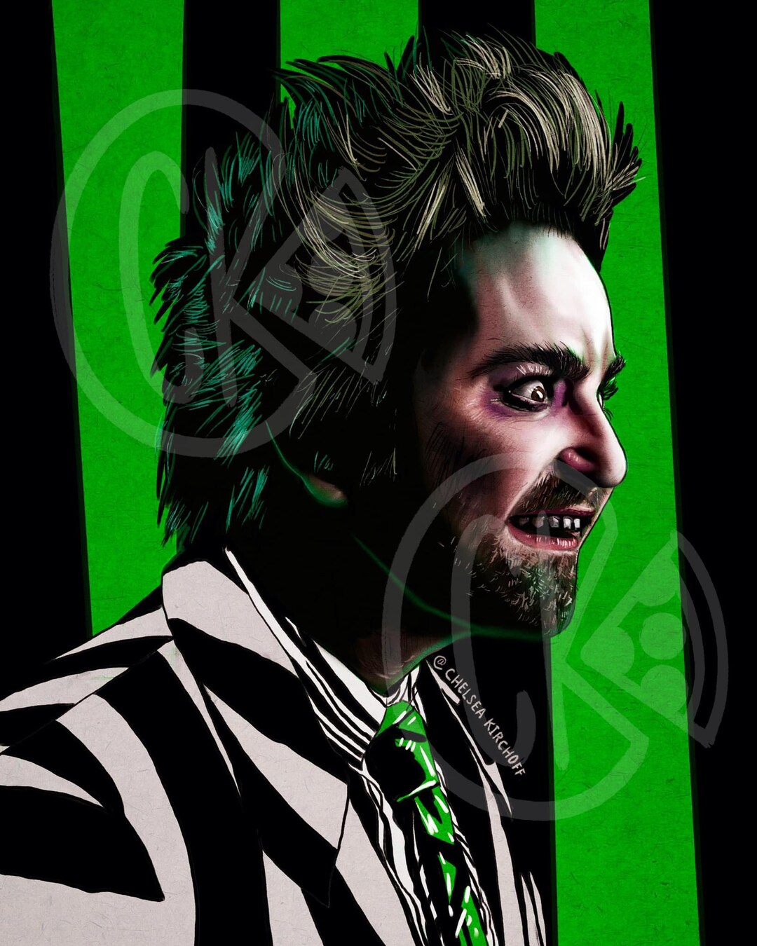 Beetlejuice the Musical Alex Brightman Art Print - Etsy