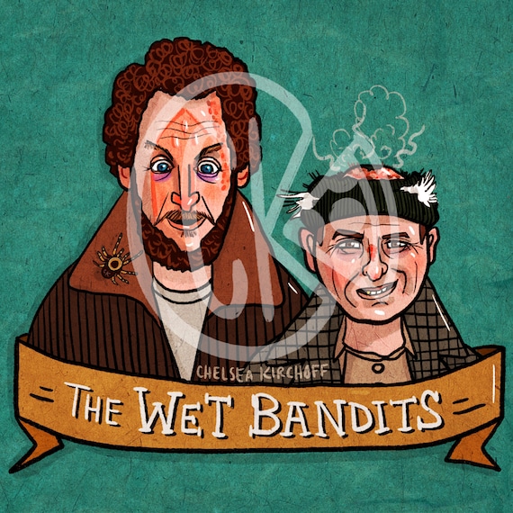 Home Alone 90's the Wet Bandits Marv and Harry Art Print | Etsy