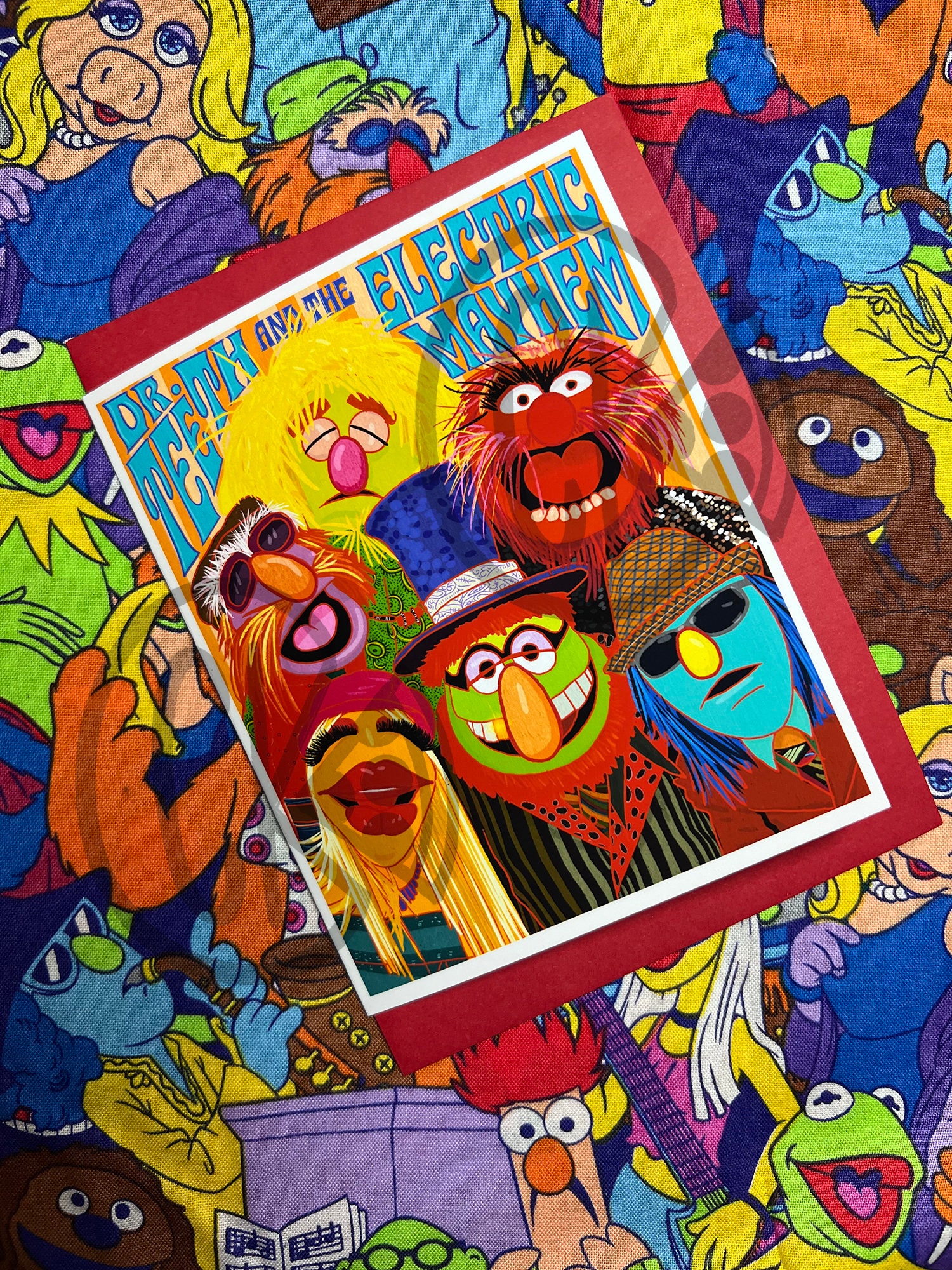 Kermit and the Muppet Show Trio Greeting Card Art Print - Etsy